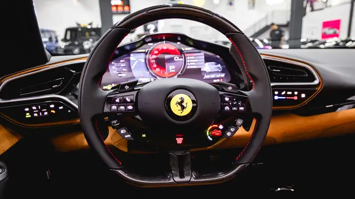 Ferrari 296 Spider Rental - Exotic car Rentals - mph club